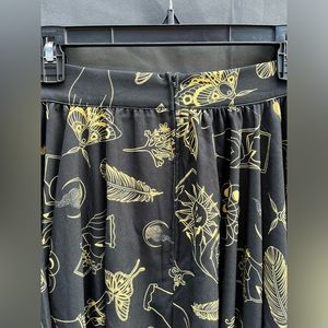 Pinup Couture | Skirts | Pinup Couture Laura Byrnes Good Fortune Black Swing Skirt Hands Tarot ...